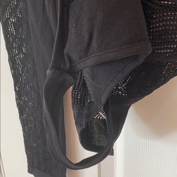 Windsor | Tops | Nwt Windsor Black Mesh Long Sleeve Bodysuit Top | Poshmark